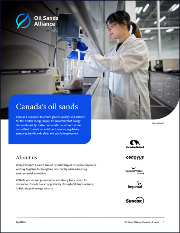 Canada’s Oil Sands - Fact Sheet - Oil Sands Alliance
